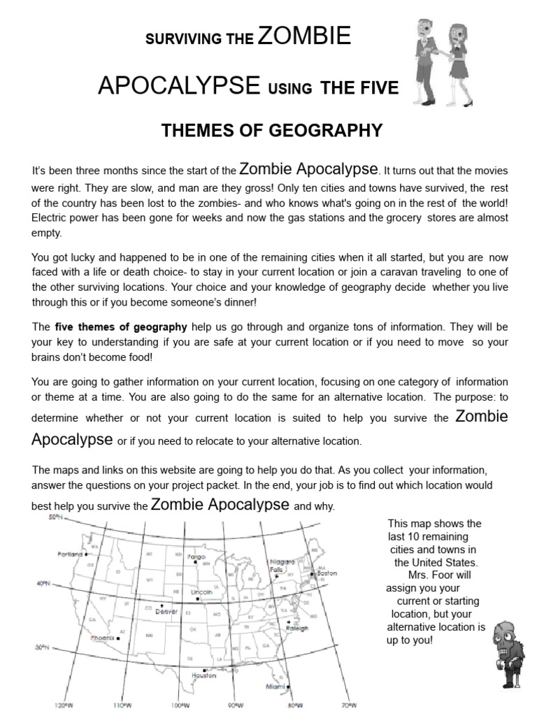 Surviving the Zombie Apocalypse: Geography Guide | PDF | Storms | Vortices