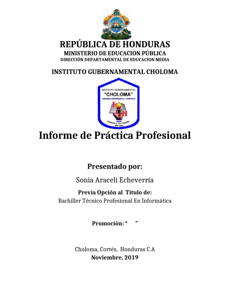 Formato Informe de Practica | PDF | Factura | Microsoft