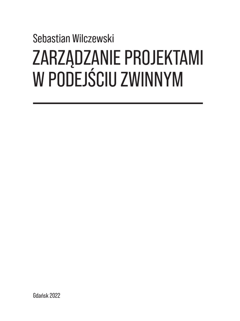Wilczewski - Zarządzanie Projektami - Content-6399bcc0b7910 | PDF