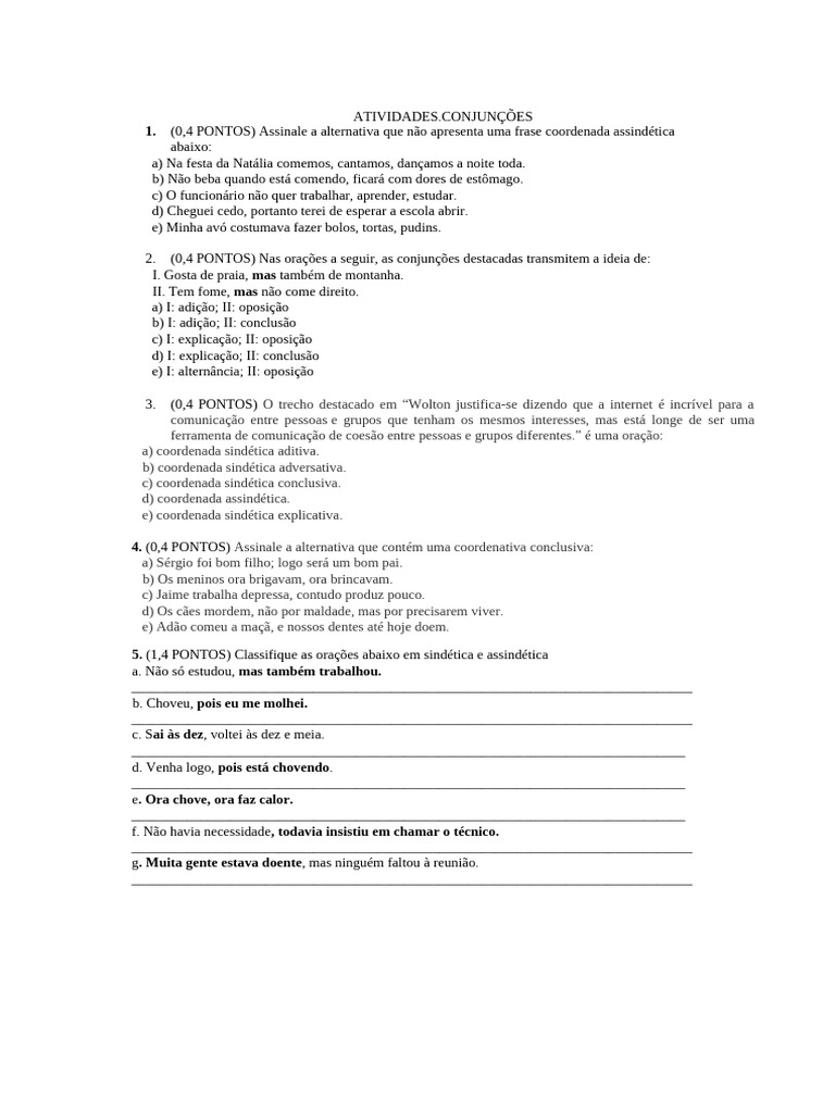 Coordenadas Exercicios Pdf