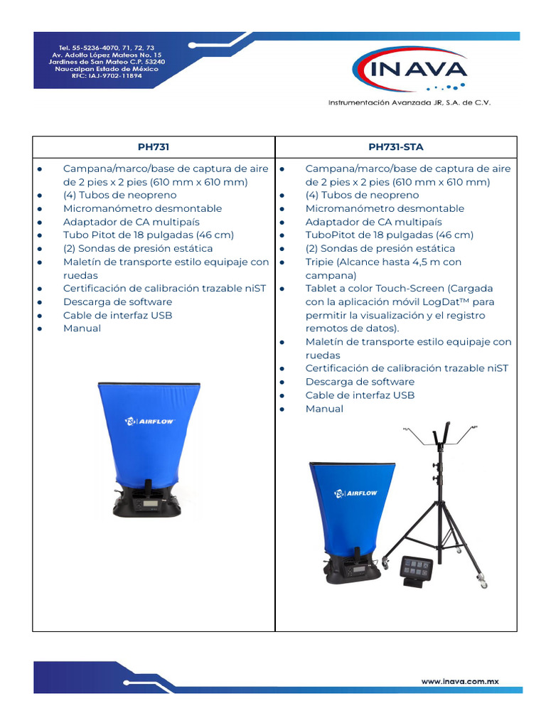 TSI Airflow PH731-STA_PH731 | PDF