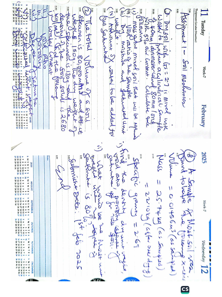 1st Assignment-Soil Mechanics | PDF
