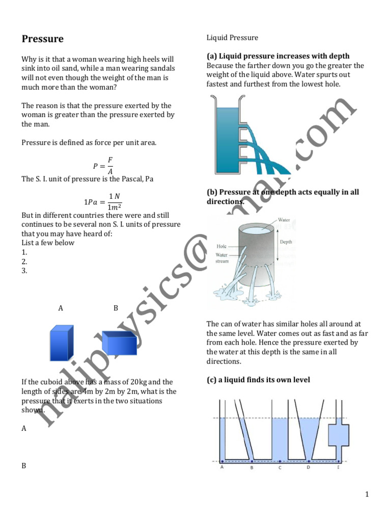 06 Pressure | PDF | Pressure | Pressure Measurement