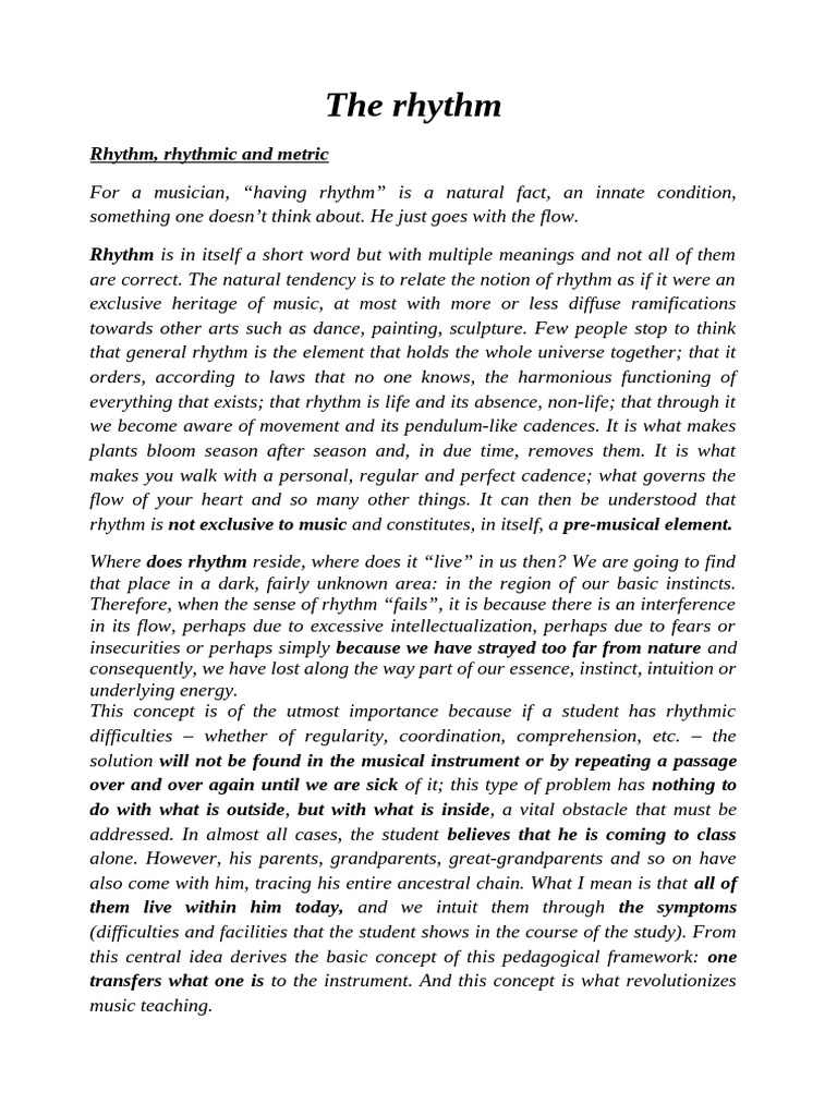 The Rhythm (Book) | PDF | Rhythm | Musicology