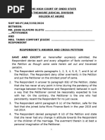 Precedent Notice of Preliminary Objection Sample 1 | PDF | Law