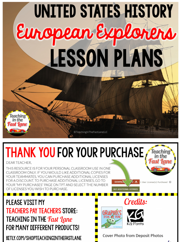 European Explorers Unit Plan for 5th Grade | PDF | Cognition | Learning