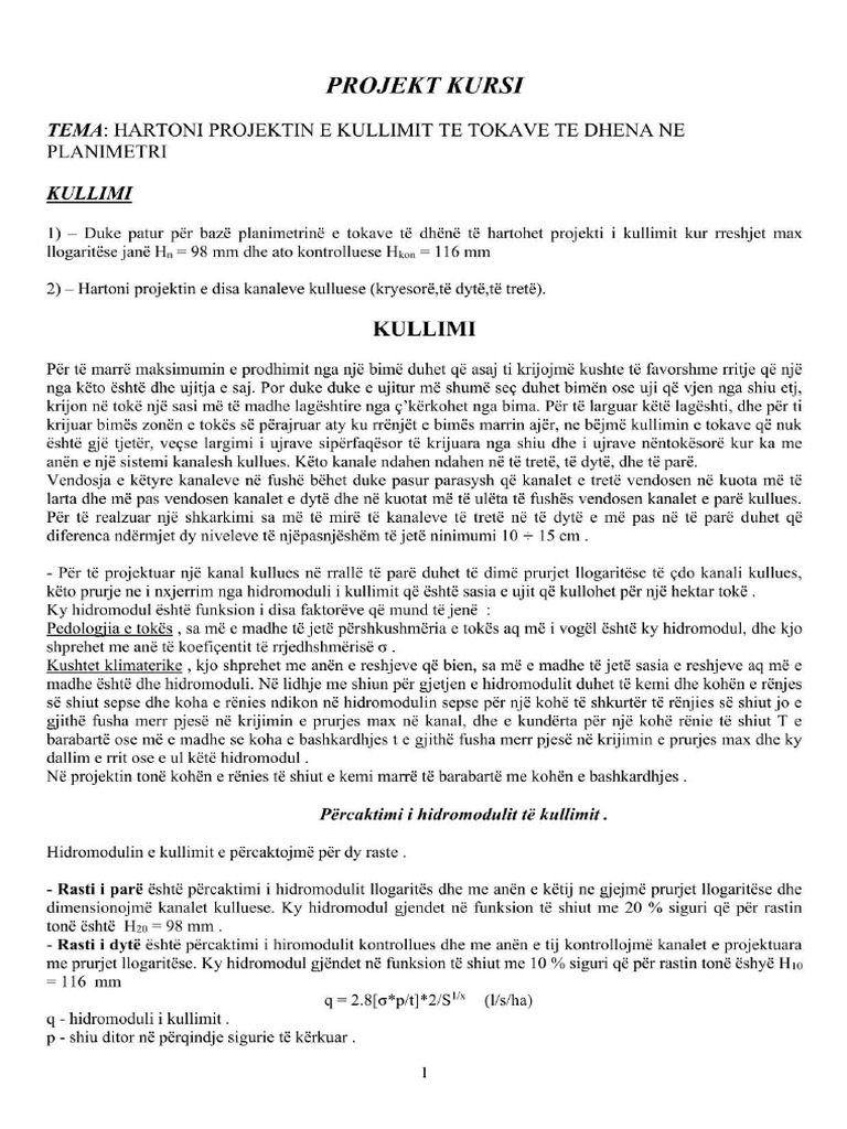 Projekti PERMISIME UJORE KULLIM | PDF