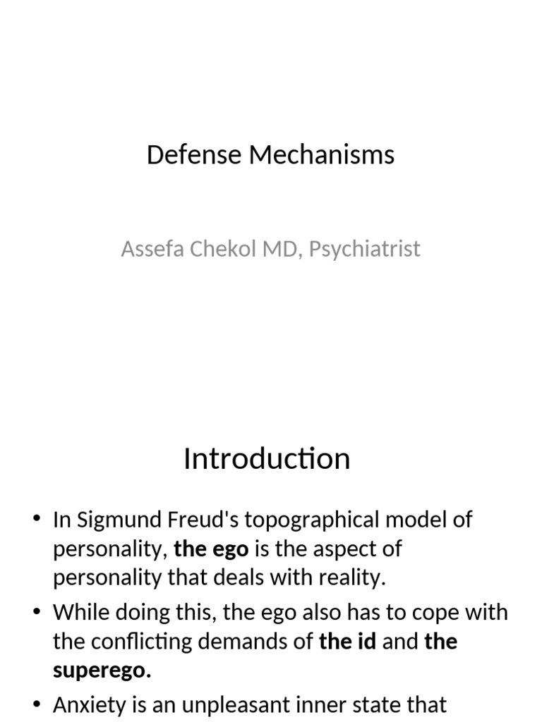 Defense Mechanisms | PDF | Psychology | Psychological Concepts