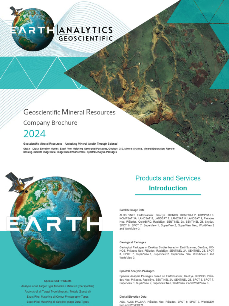Geoscientific Mineral Resources Overview | PDF | Satellite Imagery ...