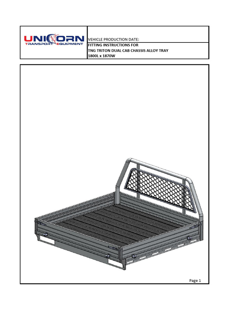 Unicorn - Boxer Aluminium - Fitting Instructions | PDF | Screw | Nut ...