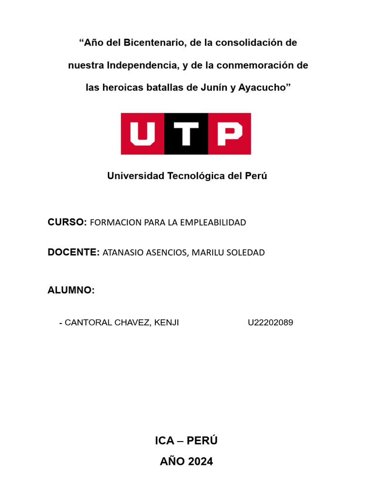 (AC-S18) Semana 18 - Portafolio Final KJCC | PDF