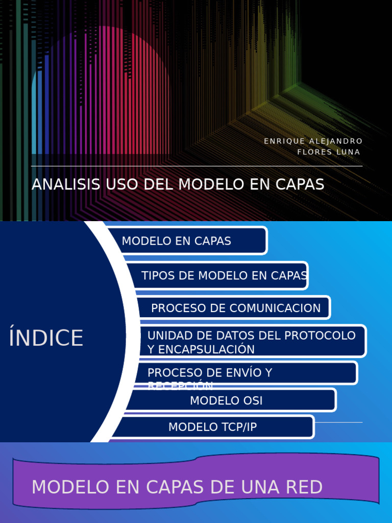 MODELO EN CAPAS | PDF | Red de computadoras | Modelo osi