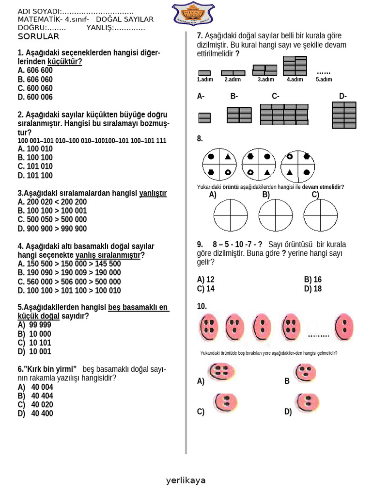 Sayilar Konupektrme 5 | PDF