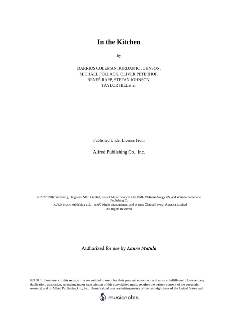 In The Kitchen | PDF