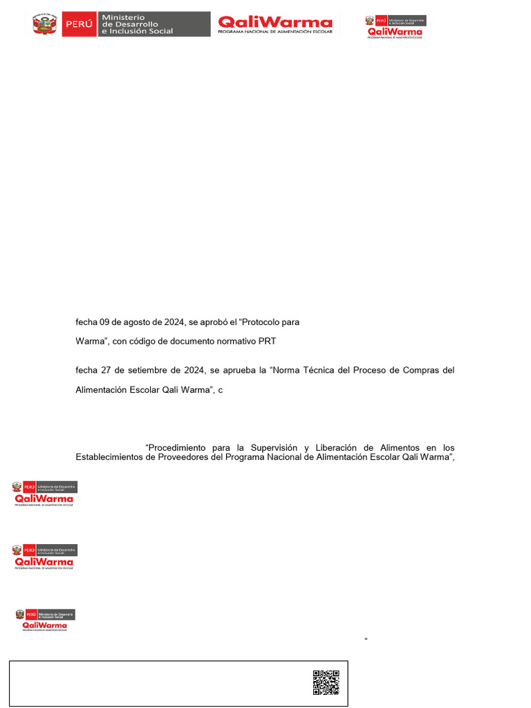 Acta Supervisión Qw Completa | PDF | Alimentos | Seguridad alimenticia