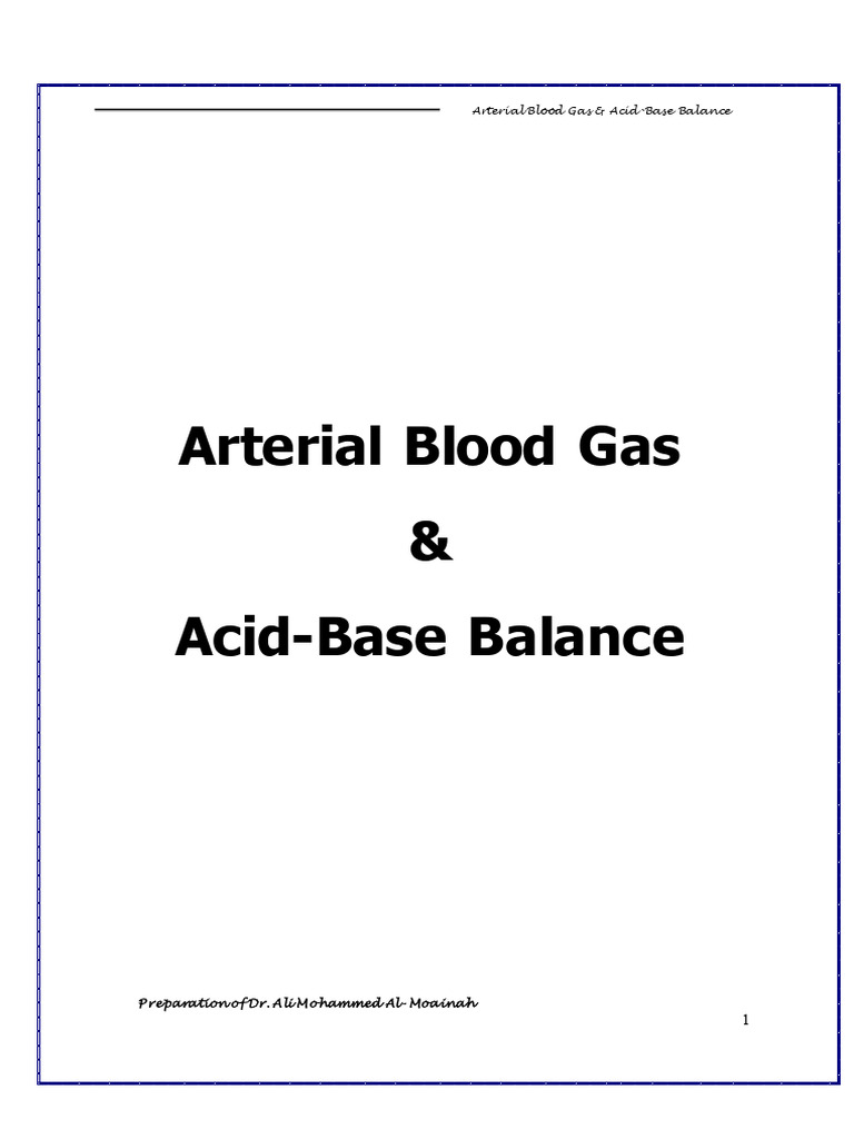 44. Abg Basics Overview | PDF | Ph | Physiology