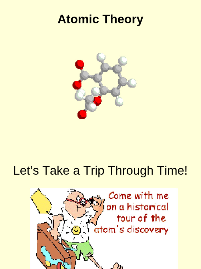 Timeline of Atomic Theories | PDF | Atoms | Electron