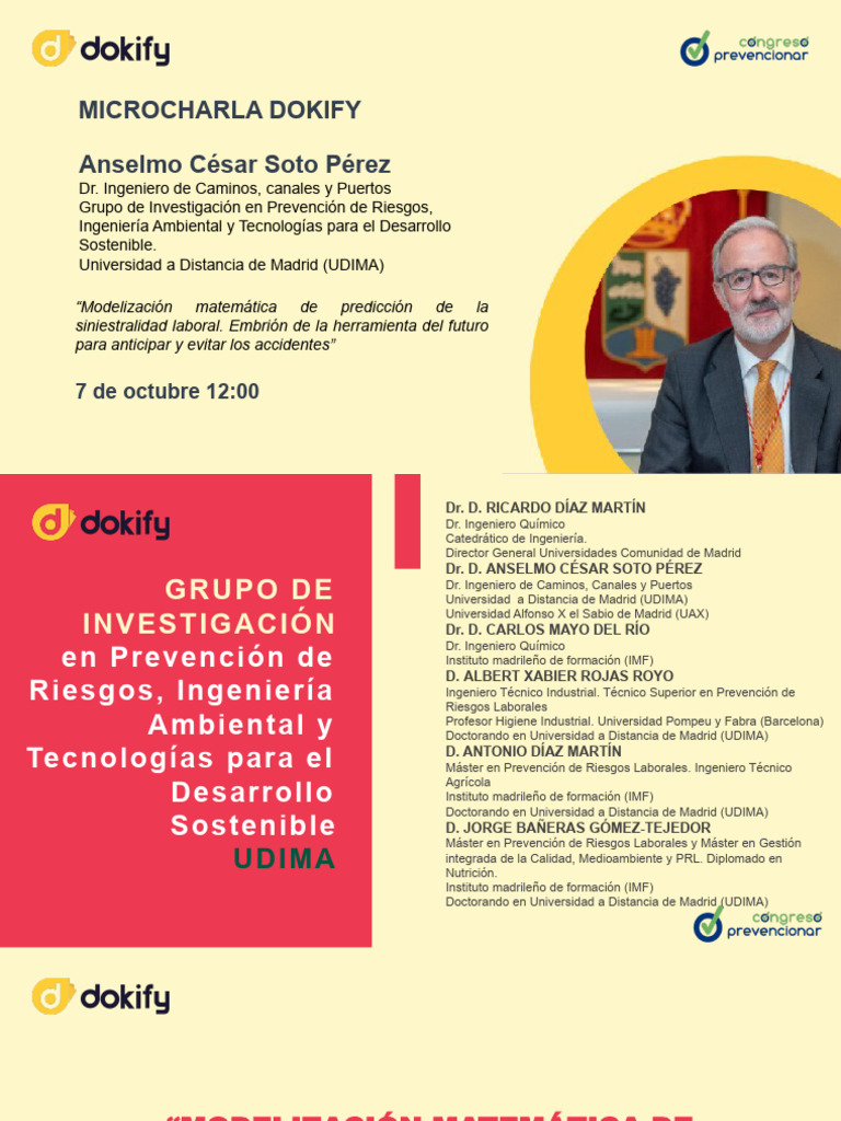 F. DOKIFY CONGRESO PREVENCIONAR | PDF | Estadísticas | Análisis de ...