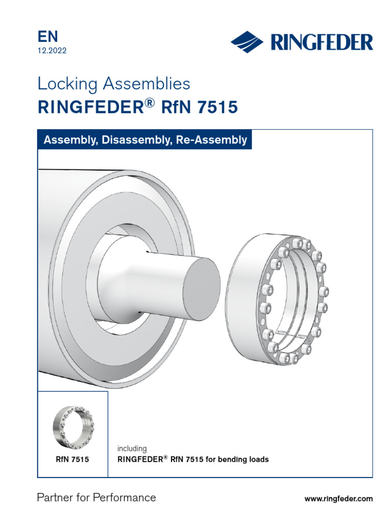 Installation and Operations Manual Ringfeder Locking Assemblies RFN 7515 en 12 2022 | PDF ...