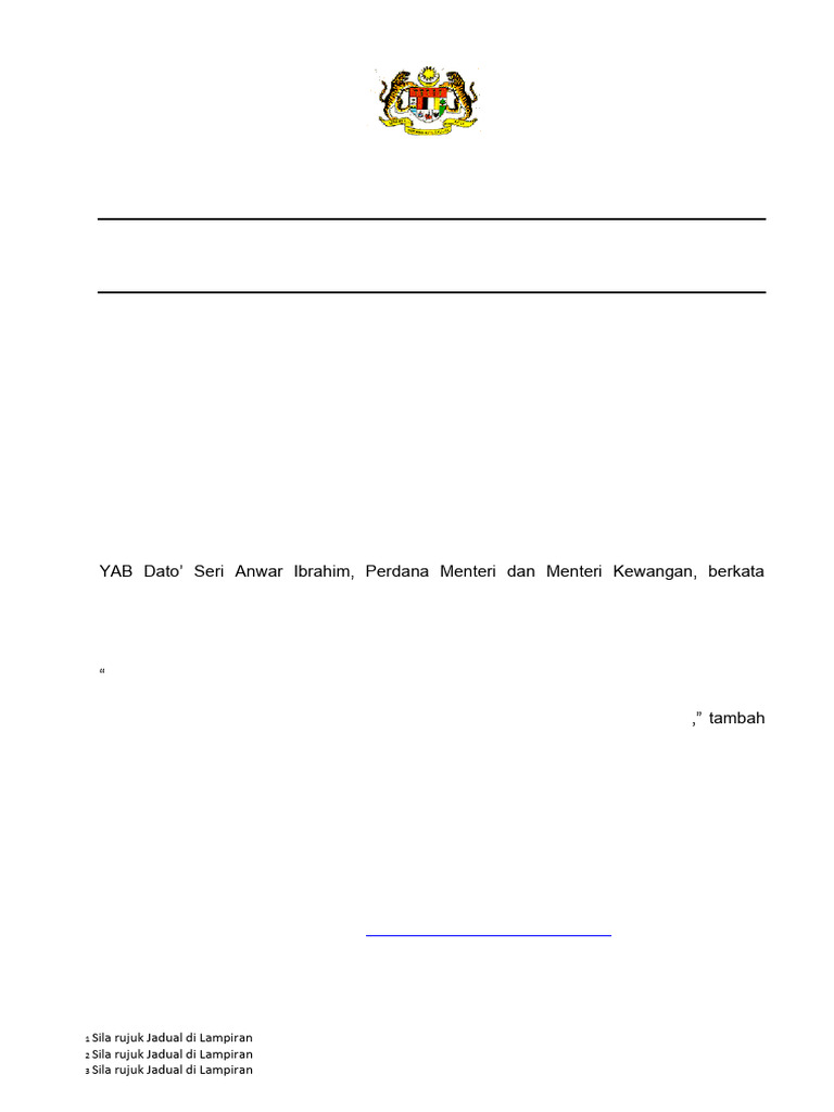 Siaran Media - Pembayaran Fasa 1 STR 2025 | PDF