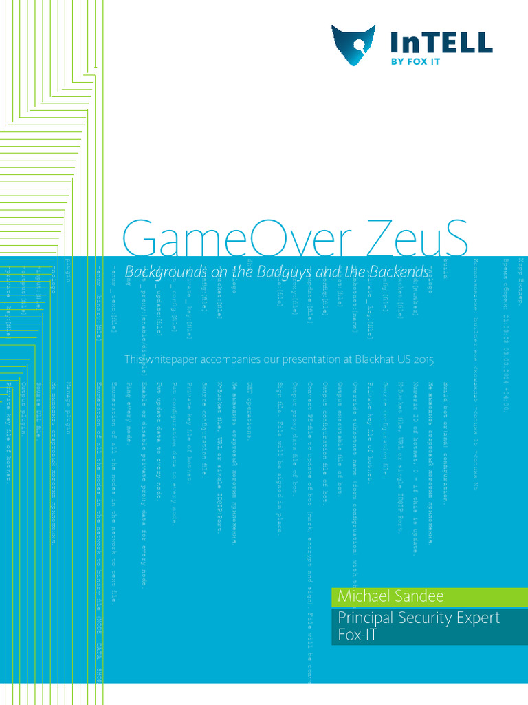 Us 15 Peterson GameOver Zeus Badguys and Backends WP | PDF | Computing ...