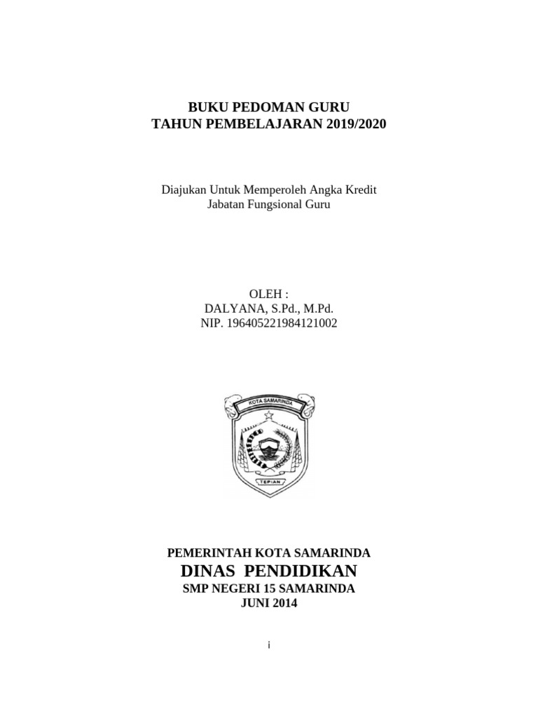 Cover BUKU PEDOMAN GURU | PDF