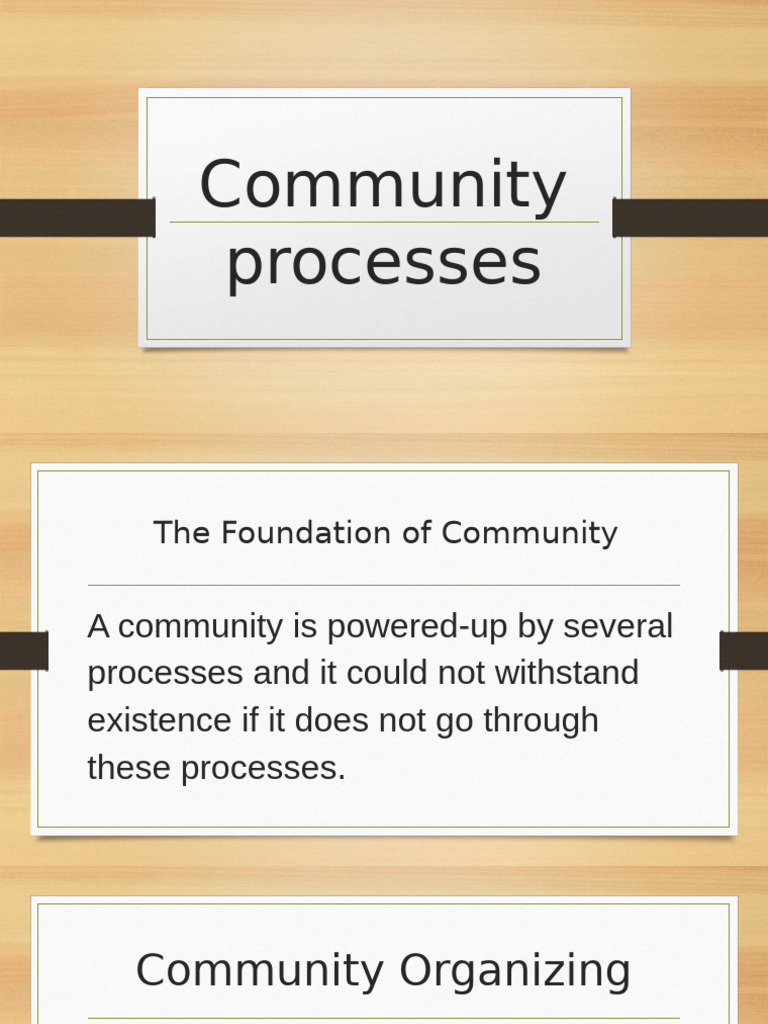 Community Processes | PDF | Social Psychology