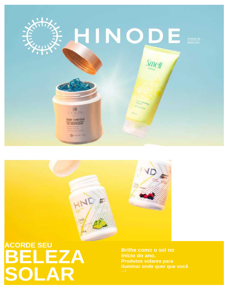 Catálogo Hinode Bolívia Ciclo 1 2024-Comprimido | PDF | Chá | Perfume