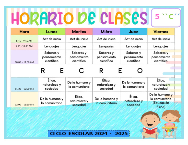 HORARIO 5C | PDF