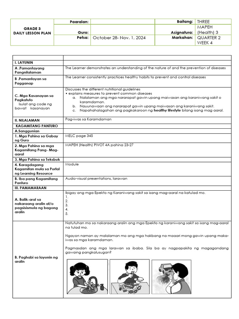 Dlp-Health 3-Q2-W4 | PDF