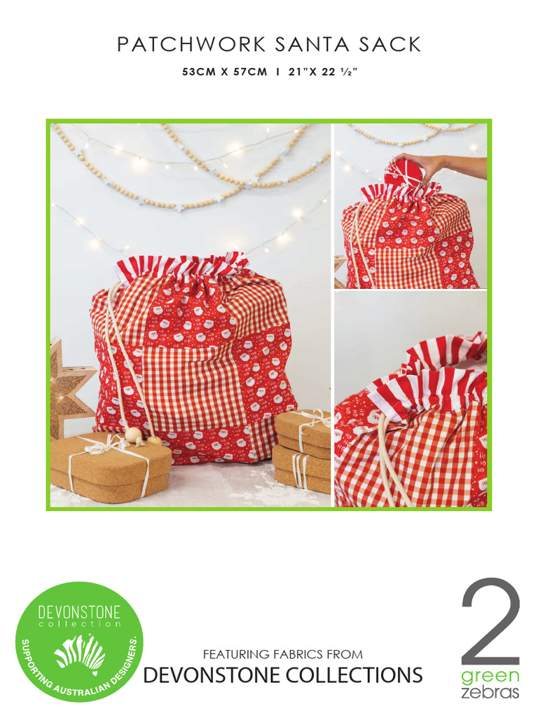 Patchwork Santa Sack Web Pattern | PDF