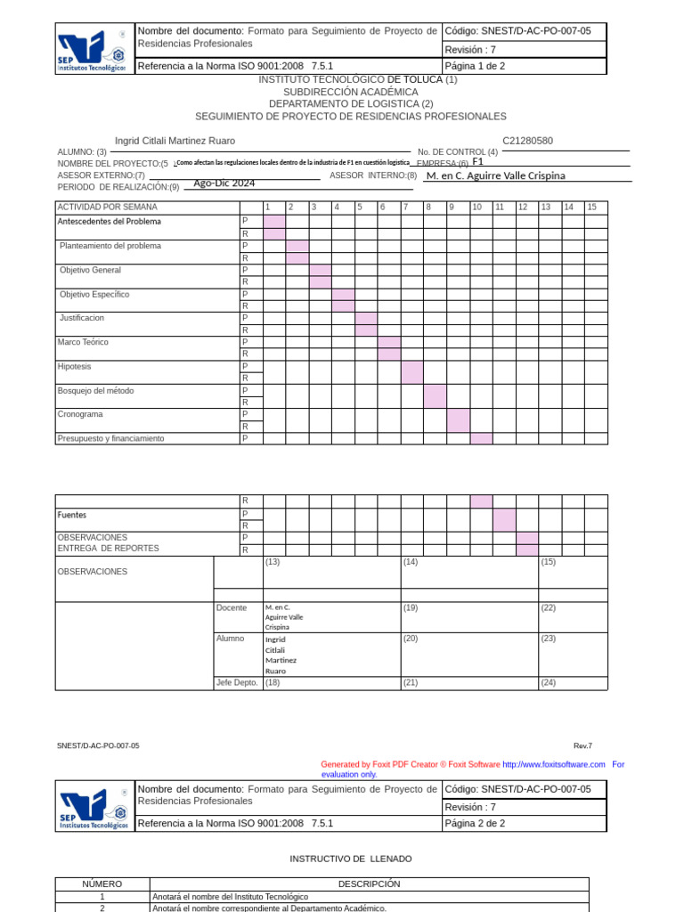 Cronograma Taller de Investigacion 1 | PDF