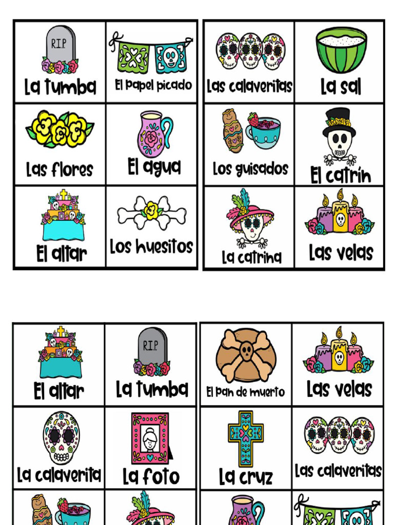 Loteria Día de Muertos | PDF