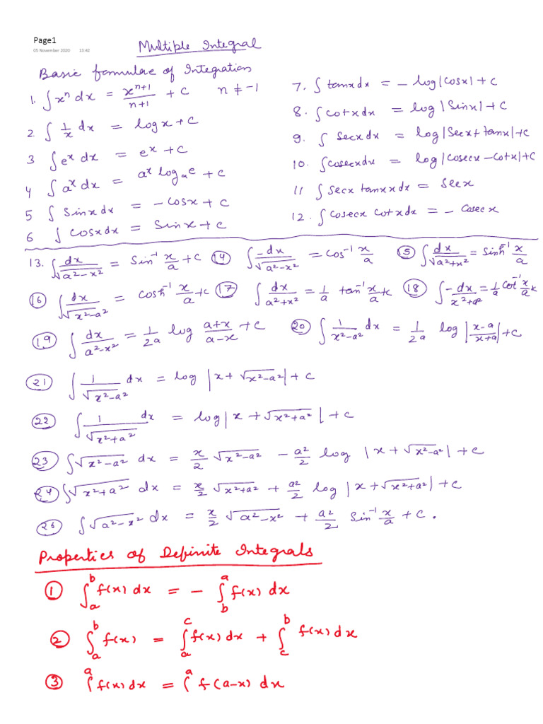 Integral Formula1 | PDF