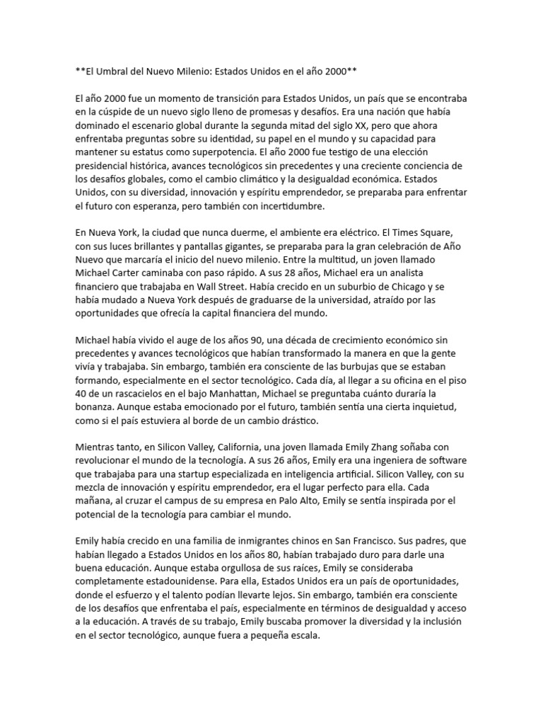 Estados Unidos en el Umbral del 2000 | PDF | Los Estados Unidos | Nueva ...