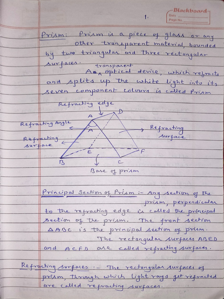 Prism Light Refraction Guide | PDF | Refraction | Light