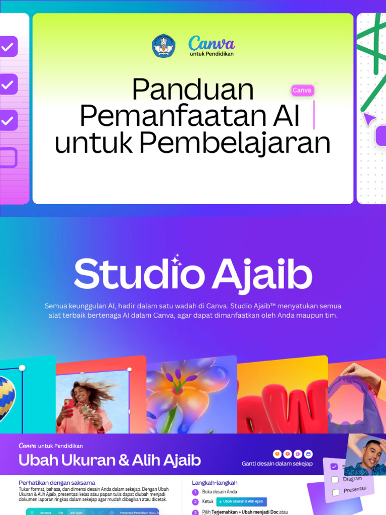 2.2.2 Panduan Pemanfaatan AI Di Canva Untuk Penggunaan Pembelajaran | PDF
