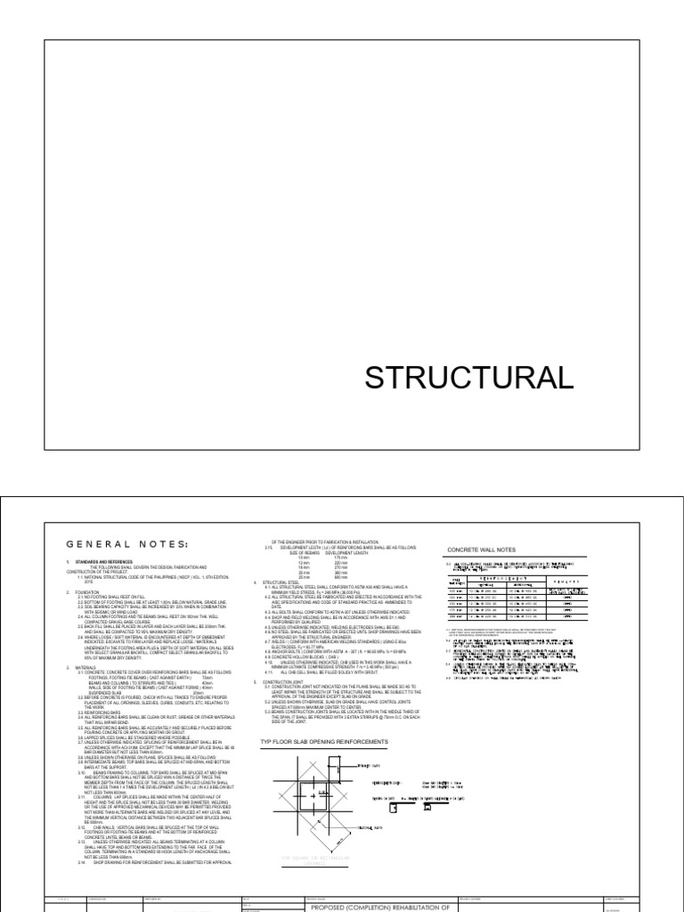 Bfp Siargao Dwg Structural | PDF | Building Engineering | Architectural Elements
