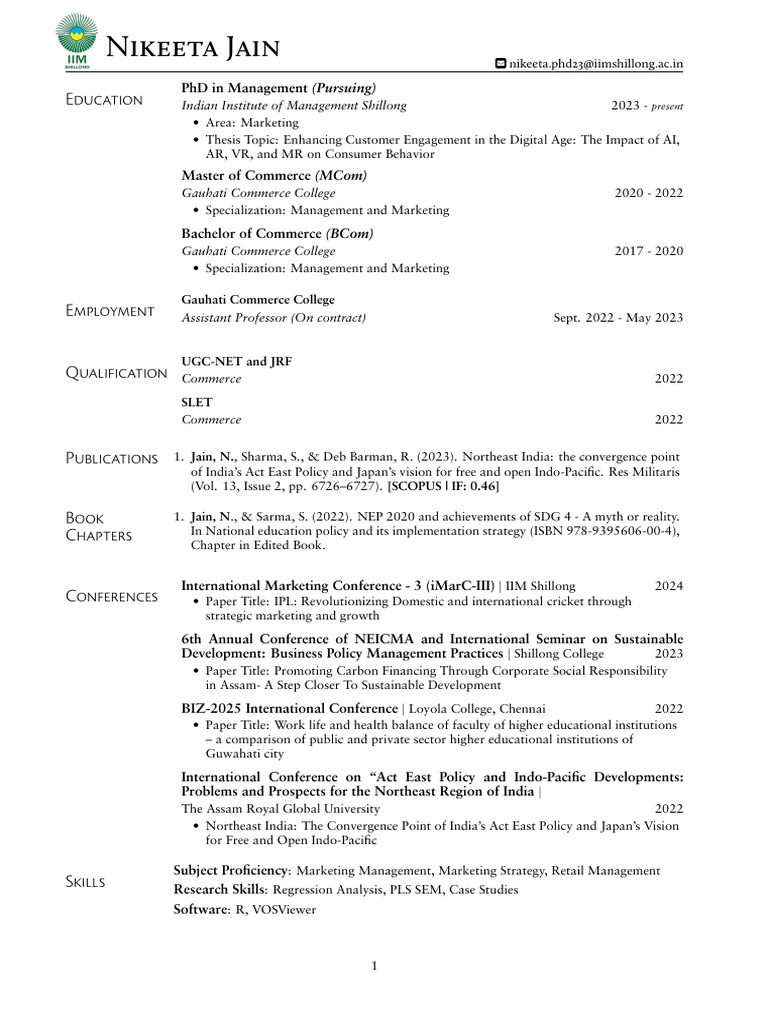 Nikeeta_final | PDF | Business | Economies