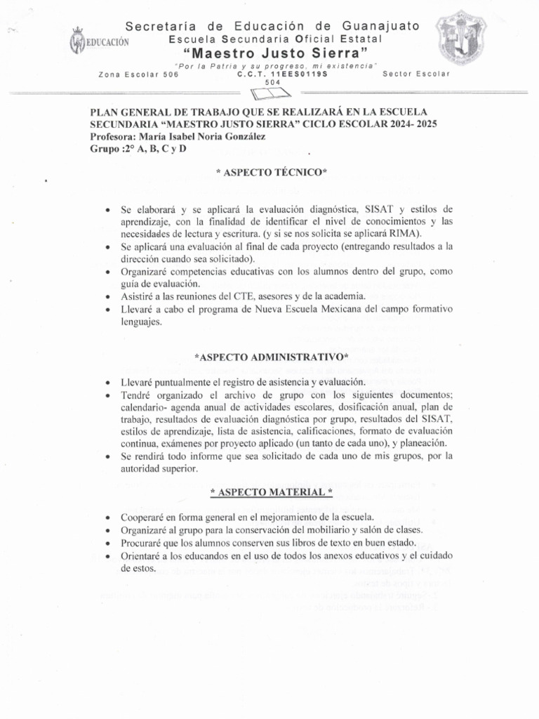 P.G. A, B, C y D | PDF