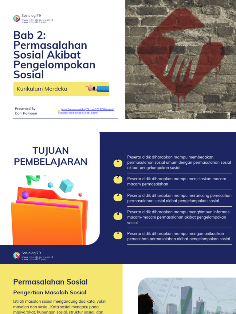 PPT Materi Sosiologi SMA Kelas XI Bab 2 Permasalahan Sosial Akibat Penge - 20241105 - 095018 ...