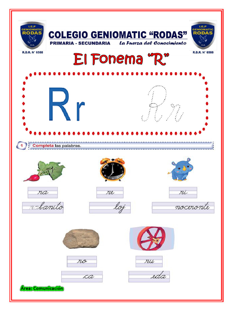Com - El Fonema “R” | PDF