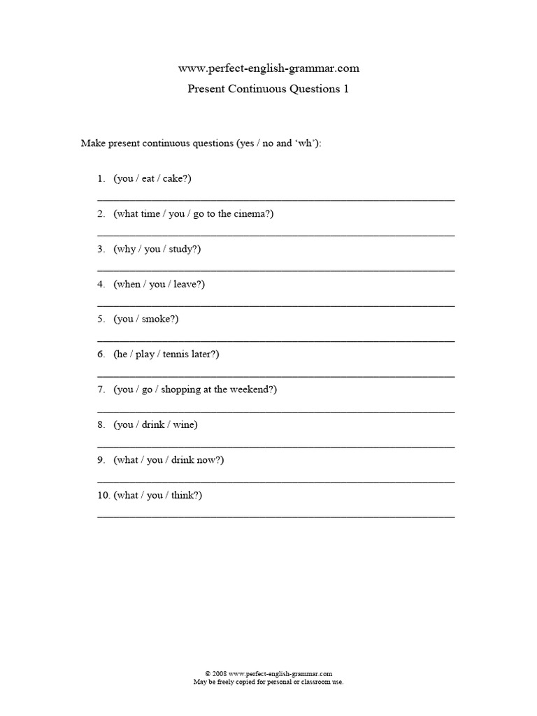 HOMEWORK-102-present_continuous_form_wh_and_yes-no_questions | PDF