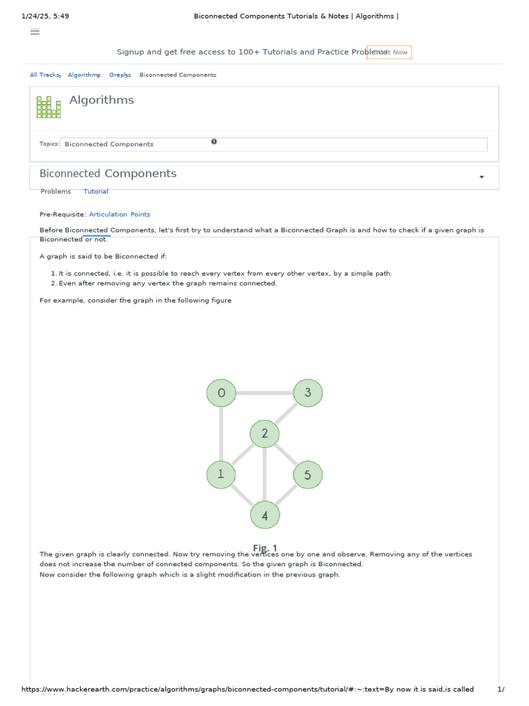 Biconnected Components Tutorials & Notes _ Algorithms _ HackerEarth ... Biconnected Components Tutorials & Notes _ Algorithms _ HackerEarth ...