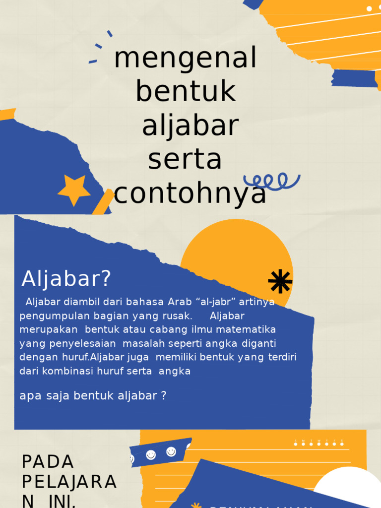 Bentuk-Bentuk Aljabar dan Contohnya | PDF