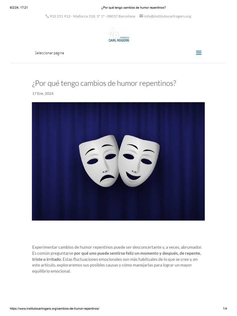 ¿Por Qué Tengo Cambios de Humor Repentinos | PDF | Las emociones ...