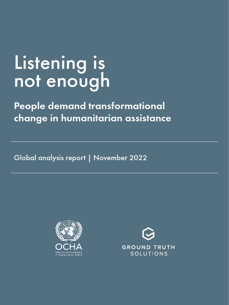 Listening Is Not ENough - GTS - Global Analysis - November 2022 | PDF ...