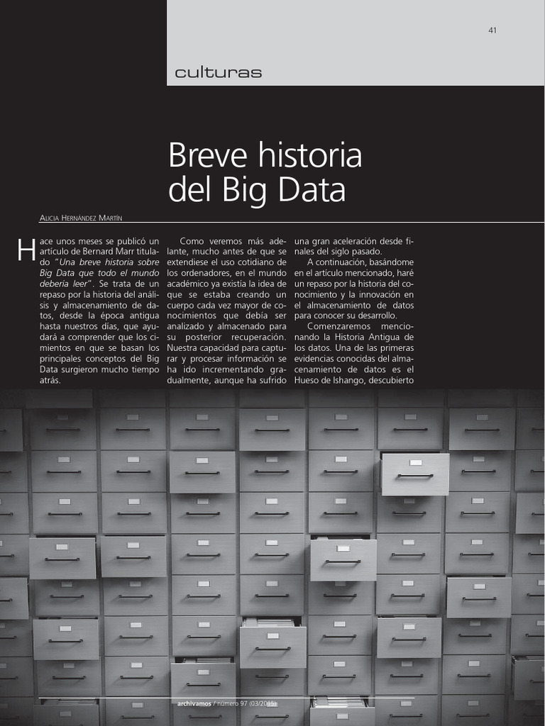 Historia del BigData | PDF | Big Data | Informática
