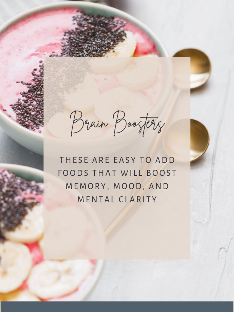 Easy Foods to Boost Brain Power | PDF