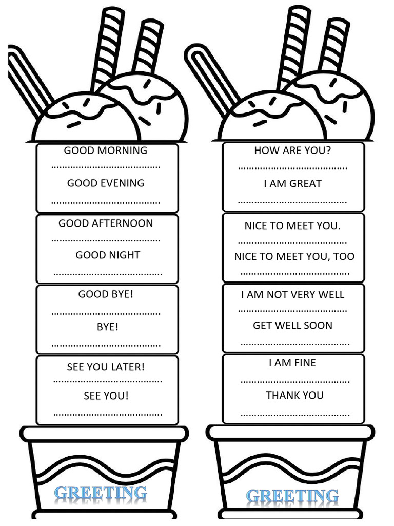 Happy Note Ice cream GREETING | PDF